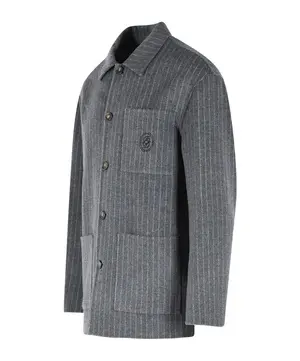 Drole De Monsieur Drôle De Pinstripe Overshirt