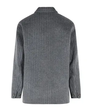 Drole De Monsieur Drôle De Pinstripe Overshirt