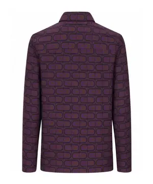 LAURA URBINATI Geometric-print Piping-detail Pajamas Top