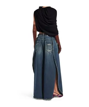 Balenciaga Asymmetric Draped Sleeveless Blouse - Black