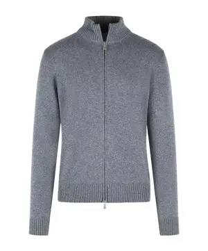 GRAN SASSO Zip-up Sweater - Grey