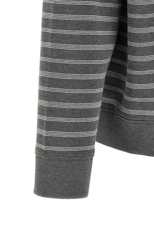 Miu Miu Striped Collared Sweatshirt