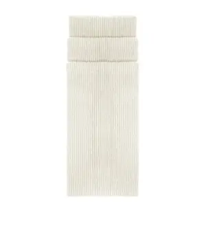 Malo Ribbed Knit Scarf - White