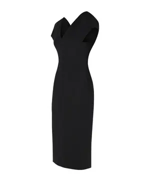 JIL SANDER V-neck Short-sleeve Dress
