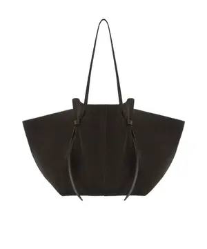 Yuzefi Mochi Suede Tote Bag - Black