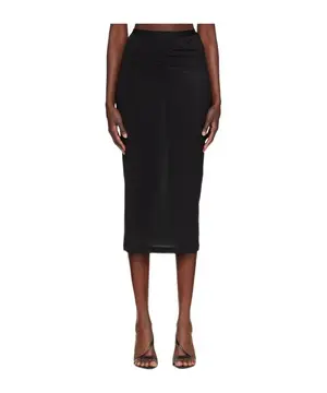 Wardrobe.NYC Stretchy Jersey Skirt - Black