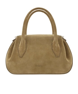 Yuzefi Yuzefi Mini Oyster Duffle Suede Handbag Green