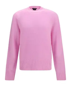 TOM FORD Ribbed-trim Long-sleeve Sweater - Pink