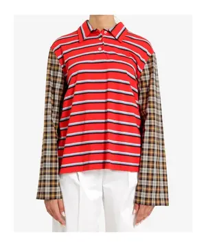 MSGM Striped Polo Shirt