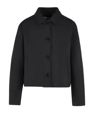 JIL SANDER Cropped Sport Jacket - Black