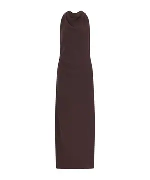 Proenza Schouler Satin Halter Maxi Dress