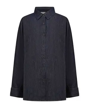 Dries Van Noten Dries Van Noten Long Sleeve Denim Shirt Navy