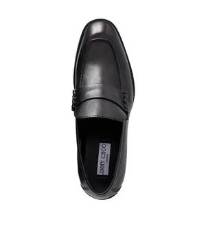 JIMMY CHOO Glossy Leather Loafers