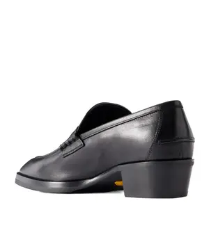 JIMMY CHOO Glossy Leather Loafers