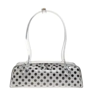 Alaïa Le Teckel Polka-dot Shoulder Bag - Grey