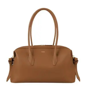 Yuzefi Brioche Duffle Hazel Pebble Grained Leather