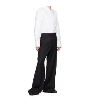 MARINE SERRE Logo-patch Cotton Shirt