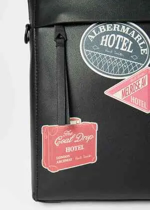 Paul Smith Hotel Stickers Zip-up Briefcase