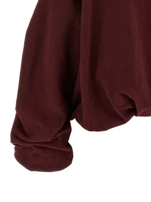 Dries Van Noten Cropped Hooded Jacket - Wine Red