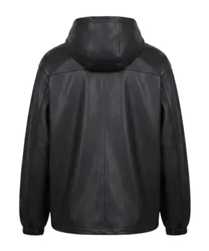 RÓHE Hooded Leather Jacket