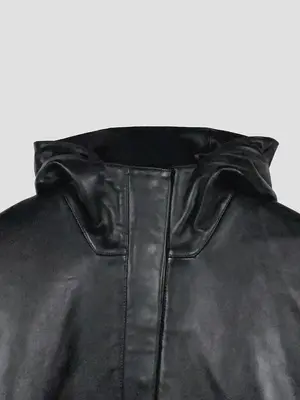 RÓHE Hooded Leather Jacket