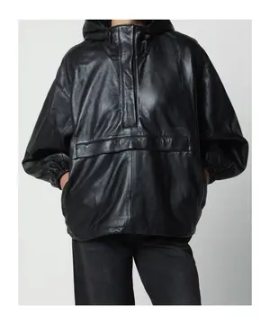 RÓHE Hooded Leather Jacket