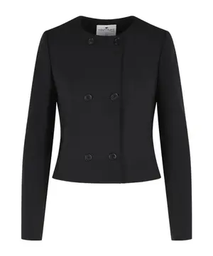 COURREGES Long-sleeved Casual Jacket - Black