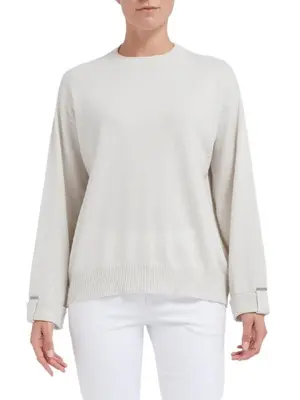 Brunello Cucinelli Crew Neck Long-sleeved Sweatshirt - No