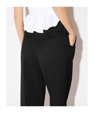 Elisabetta Franchi Trousers In Gabardine Fabric