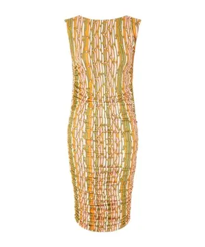 La DoubleJ Bandage Mini Dress - Orange