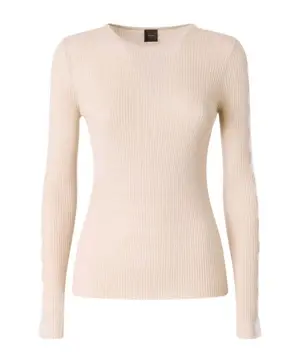 Pinko Ribbed Sweater With Lace