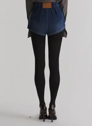 MUGLER Denim Tailored Shorts