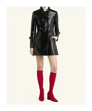 COURREGES Double-breasted Vinyl Coat