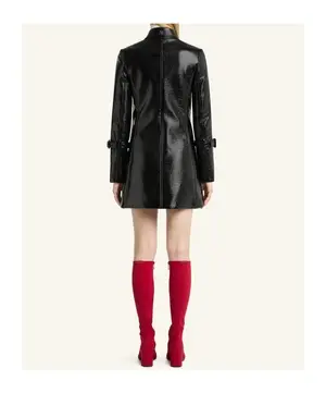 COURREGES Double-breasted Vinyl Coat