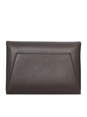Brunello Cucinelli Leather Clutch Bag - Brown