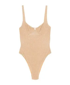 Oseree Cut-out-detail Swimsuit - Golden