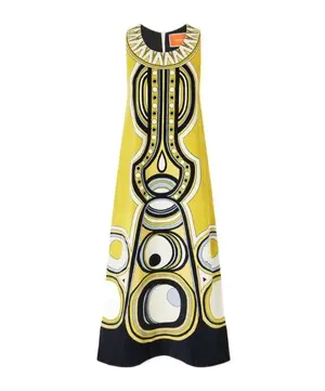 La DoubleJ Totem Placée Dress - Yellow