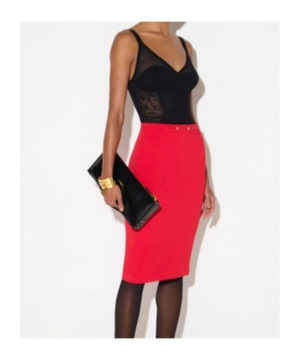 Elisabetta Franchi Bodysuit In Knit And Lace