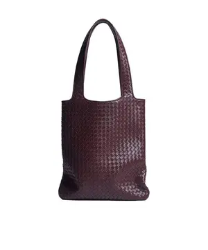 Bottega Veneta Small Veneto Shoulder Bag - Deep Mahogany