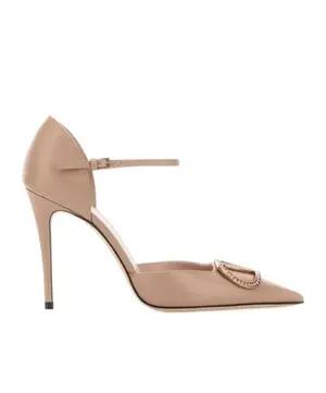 Valentino Garavani Dorsay Vlogo Signature Pointed Toe Pumps - Pink