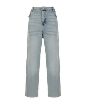 7 For All Mankind Faded-effect Straight-leg Jeans