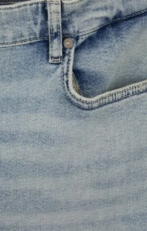7 For All Mankind Faded-effect Straight-leg Jeans
