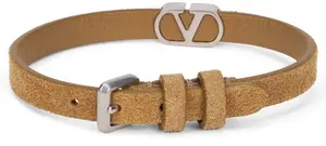 Valentino Garavani Vlogo Signature Leather Bracelet