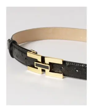 Elisabetta Franchi Logo Buckle Belt