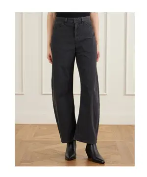 NILI LOTAN Wide Leg Trousers With Belt Loops