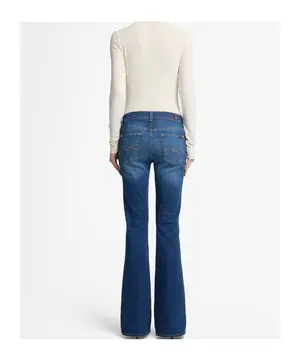 7 For All Mankind Faded-effect Embroidered Jeans