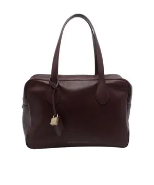 Brunello Cucinelli Ruby Padlock Tote Bag - Black