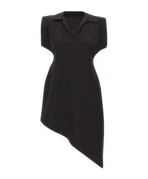 KAOS Asymmetric Sleeveless Dress - Black