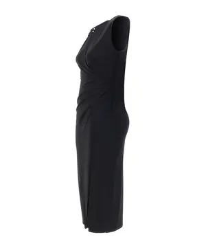 KAOS Draped Wrap Midi Dress