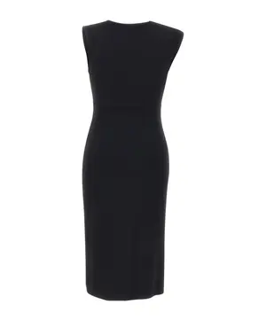 KAOS Draped Wrap Midi Dress